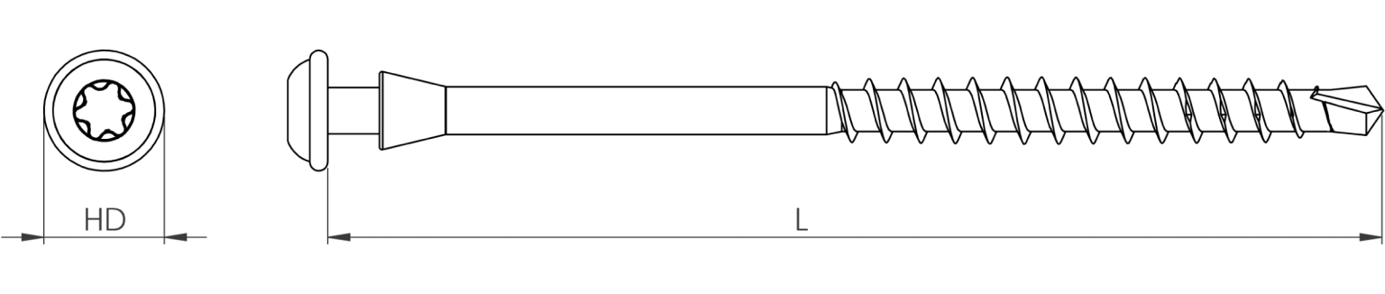 Vinyl Extrusion Screw - U2 Fasteners